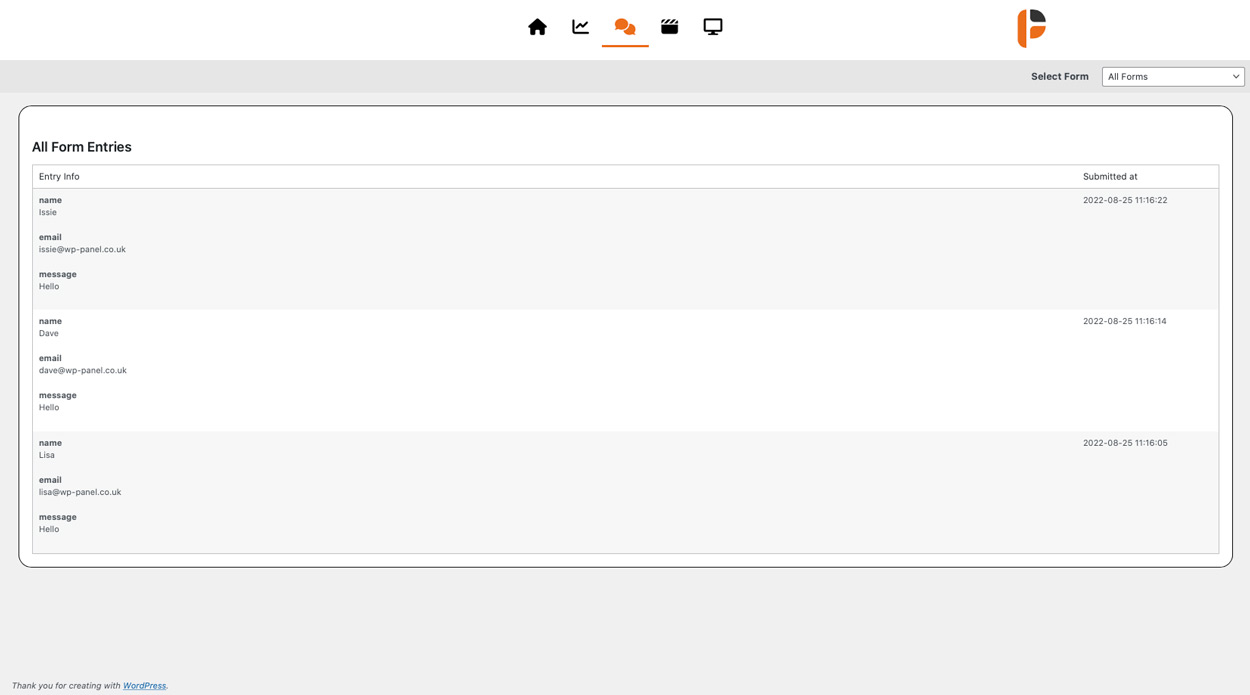 Features - WP Panel | A custom dashboard for WordPress